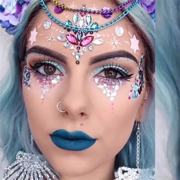 Accessories | Rave Festival Crystal Rhinestone Face Jewels | Poshmark